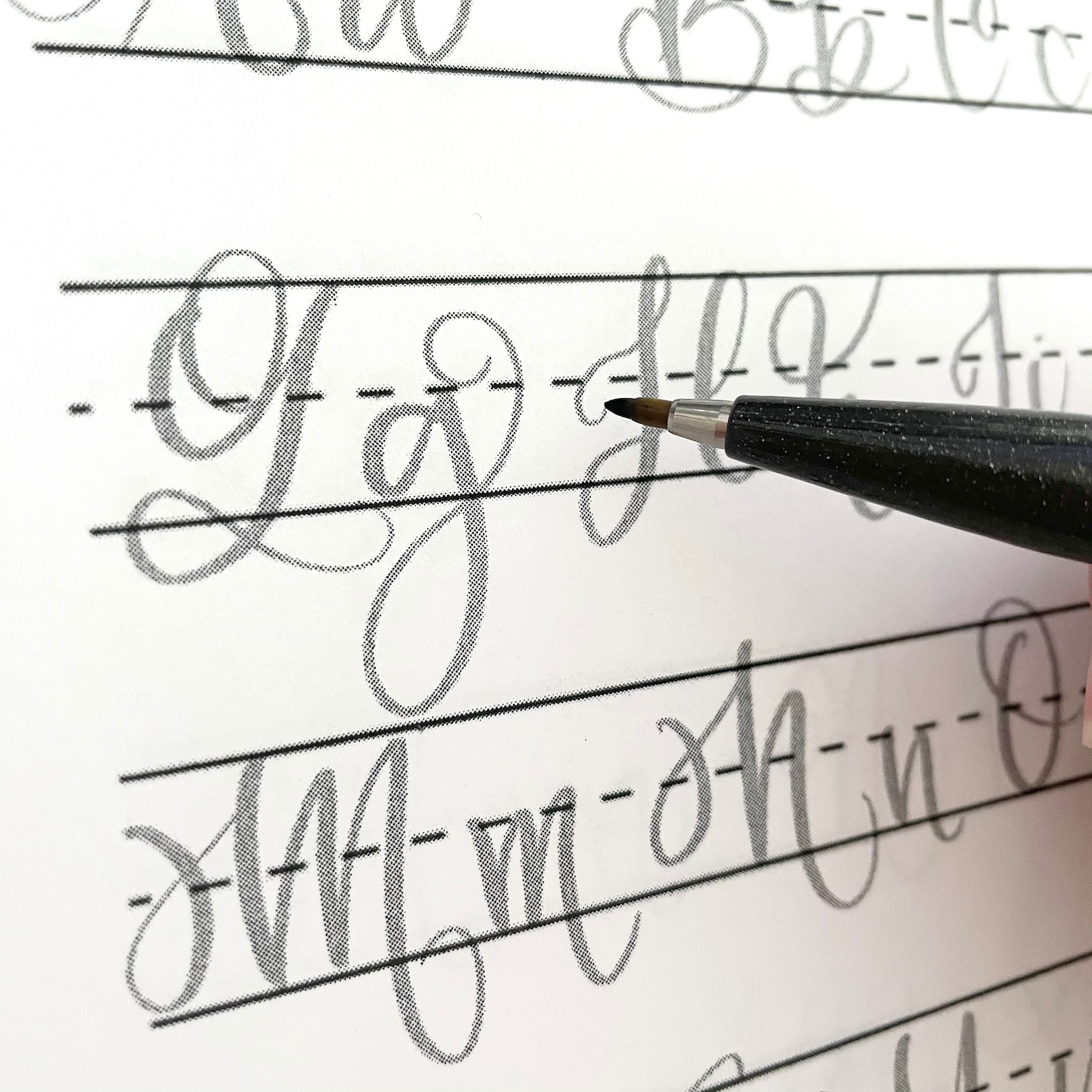 Flourish Alphabet Hand Lettering Practice Worksheet - Etsy