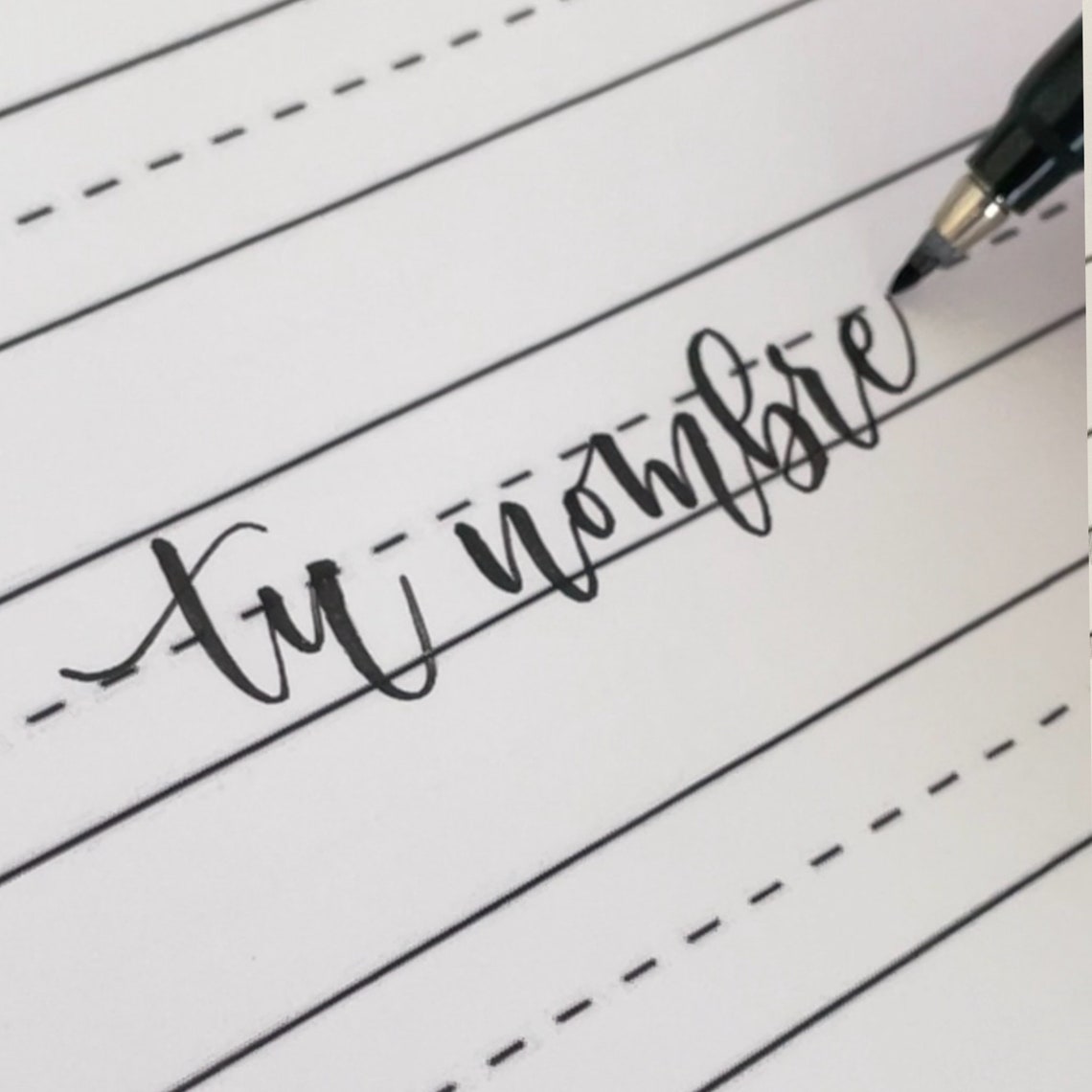 Hand lettering practice worksheet customized Practice your | Etsy