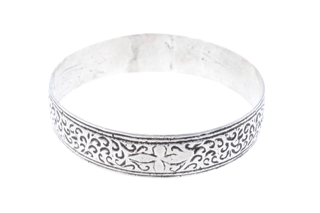 Antique Marrakech High Grade Silver Bracelet. Old Tribal Berber ...
