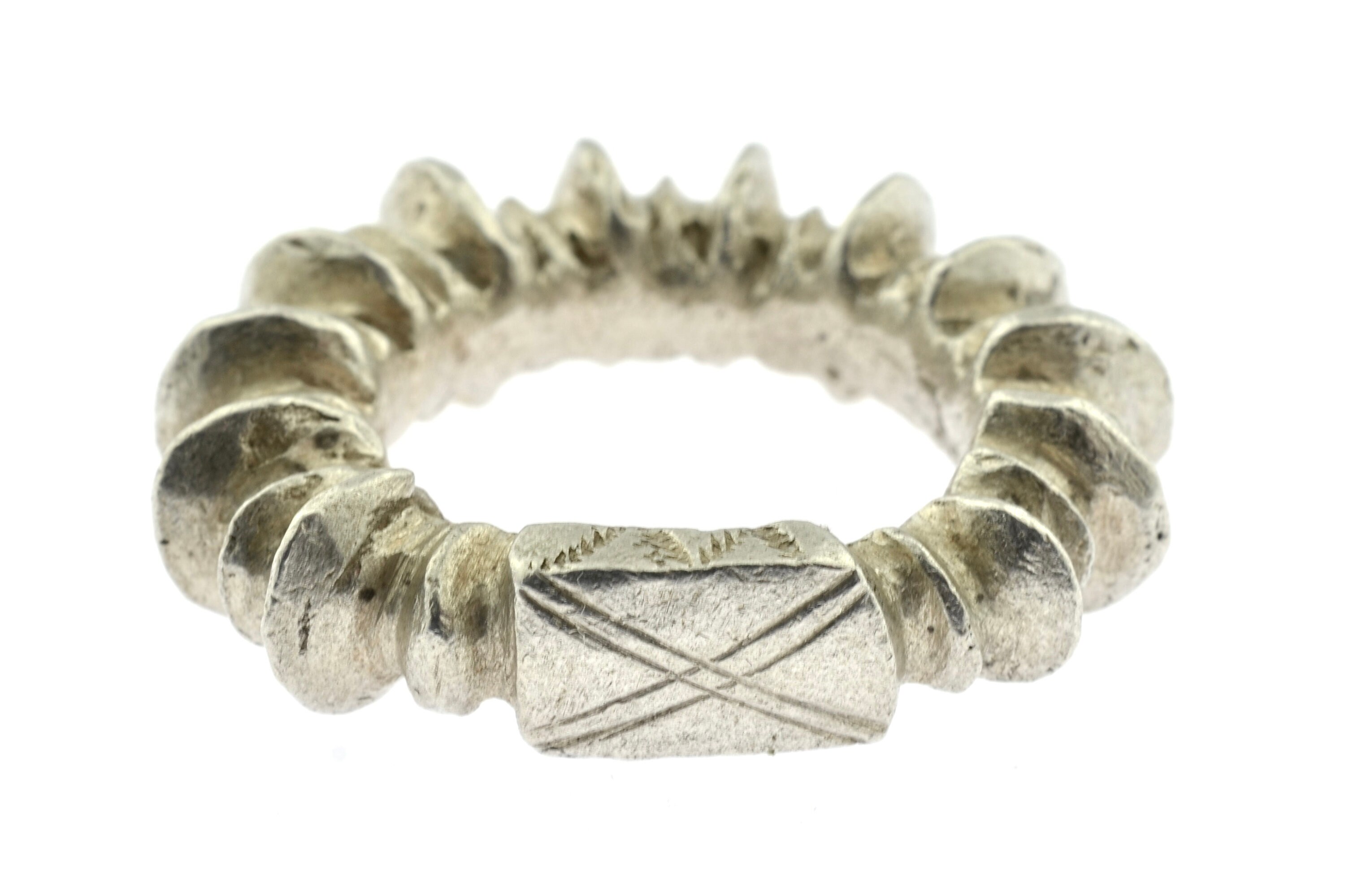 Old TUAREG or FULANI ring in silver from Mali. Old Tribal PEUL Hair ...