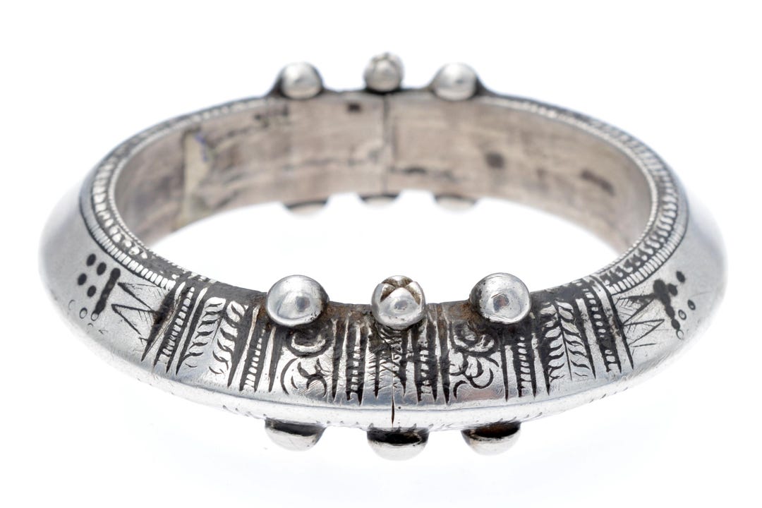 Rare Antique Silver Bracelet From South India. High Quality Antique ...