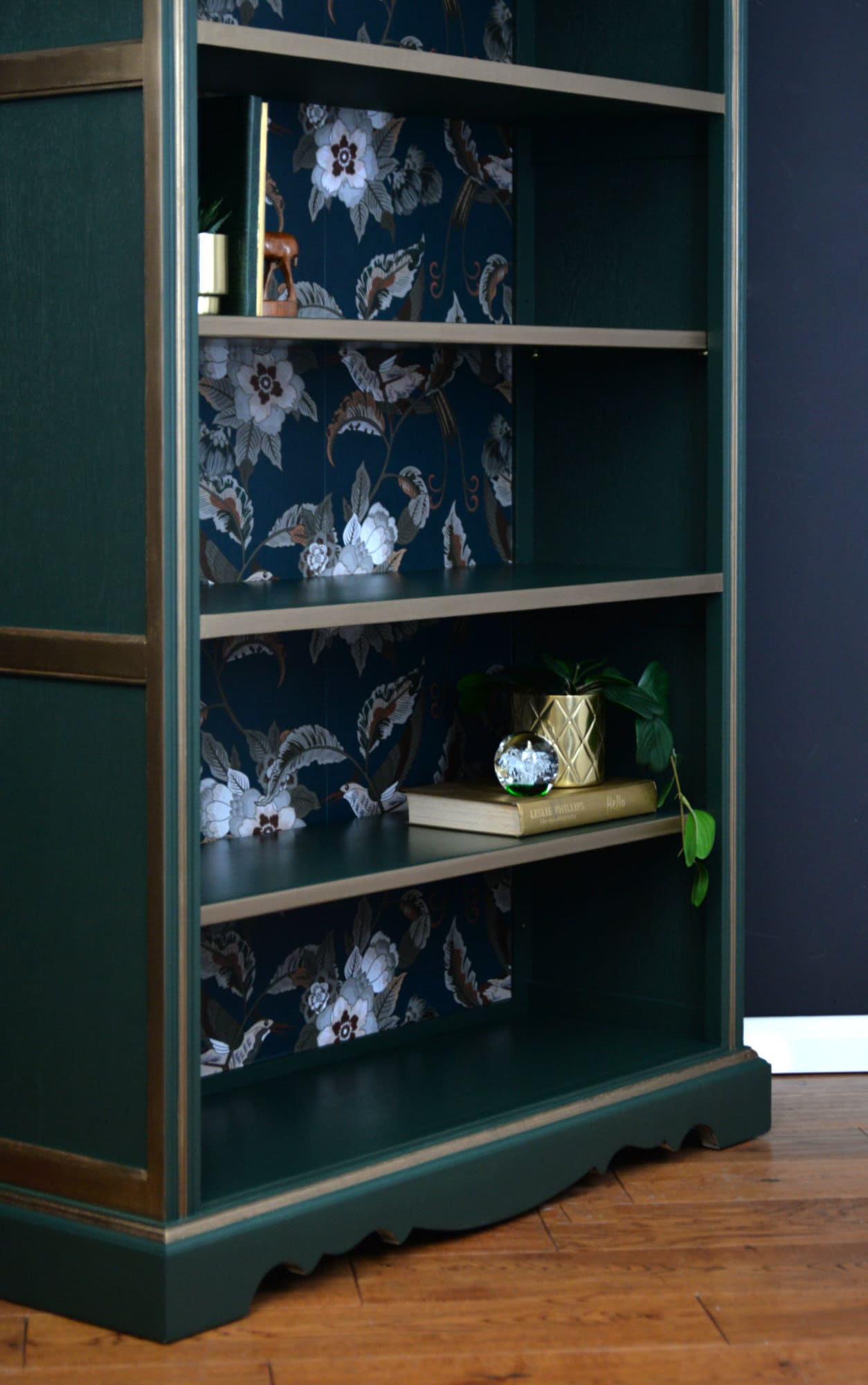 Old Charm Bookcase, Dark Green Bookcase, Open Bookcase, Book Shelves ...