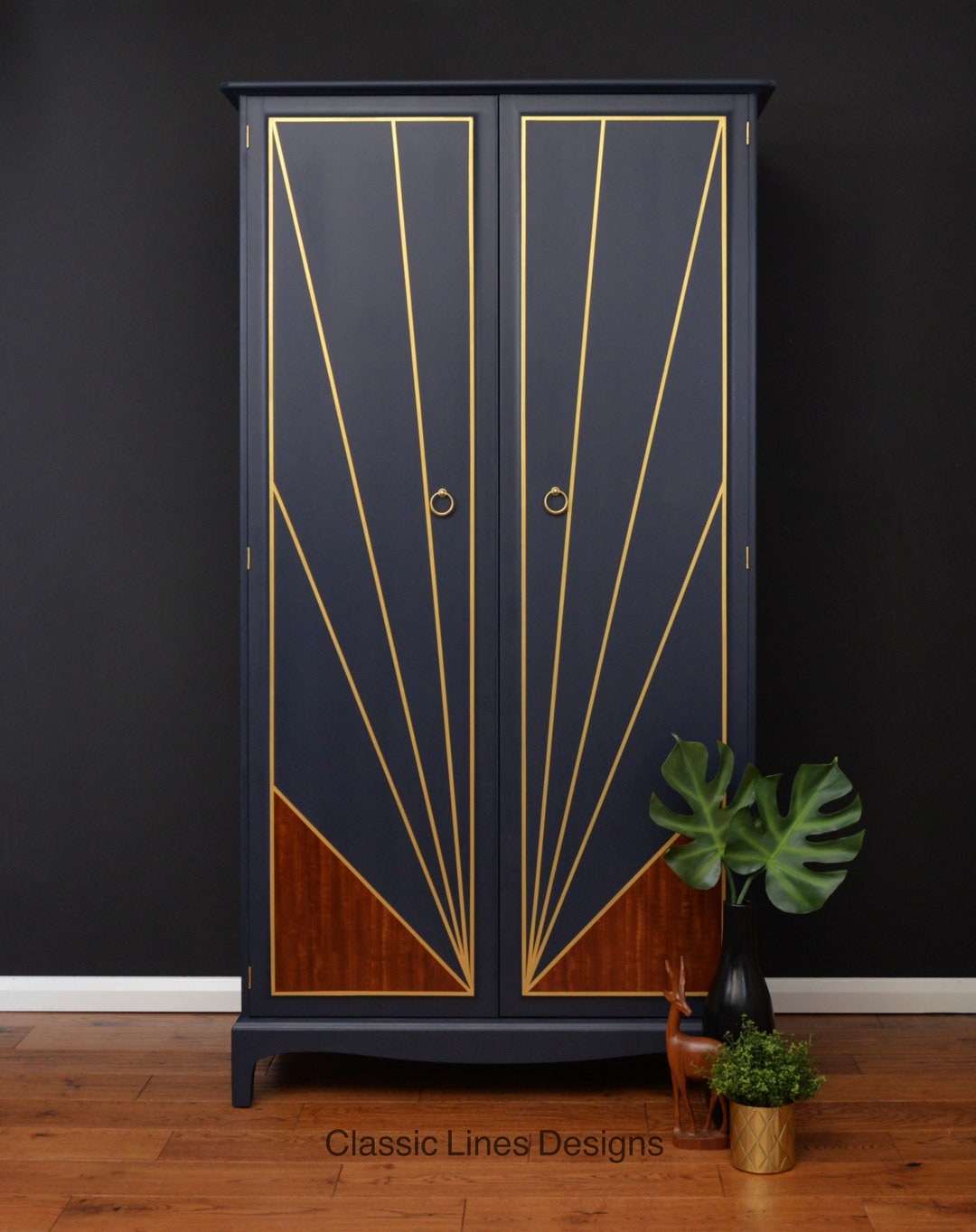 Stag Wardrobe, Armoire, Coat Cupboard, Bedroom Storage, Hall Robe, Art ...