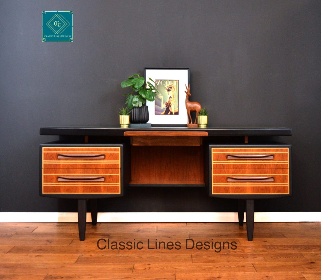 G Plan Floating Desk, Mid Century Desk, Writing Desk, Dressing Table ...