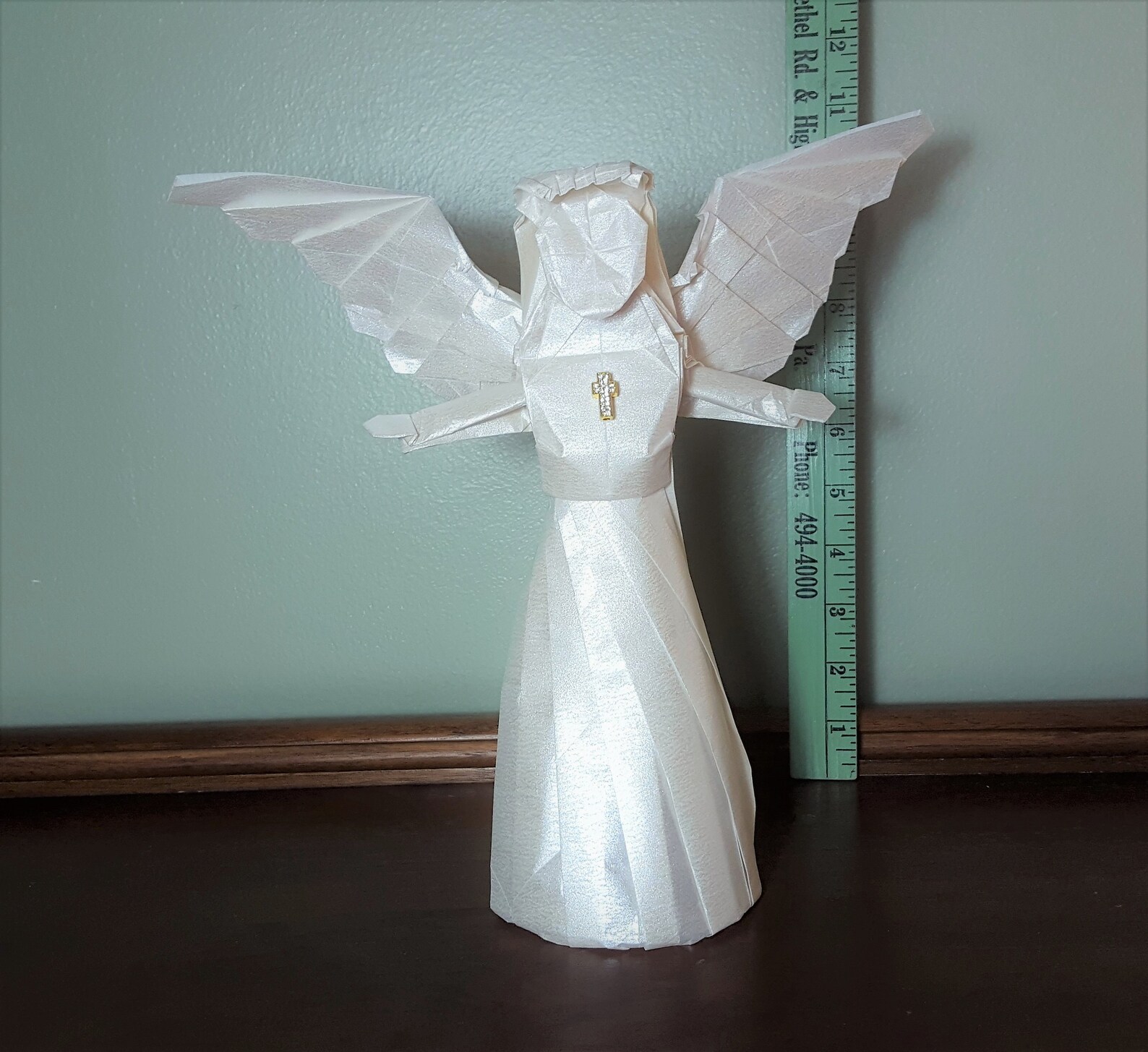 Origami Angel Christmas Tree Topper o decoración navideña - Etsy España