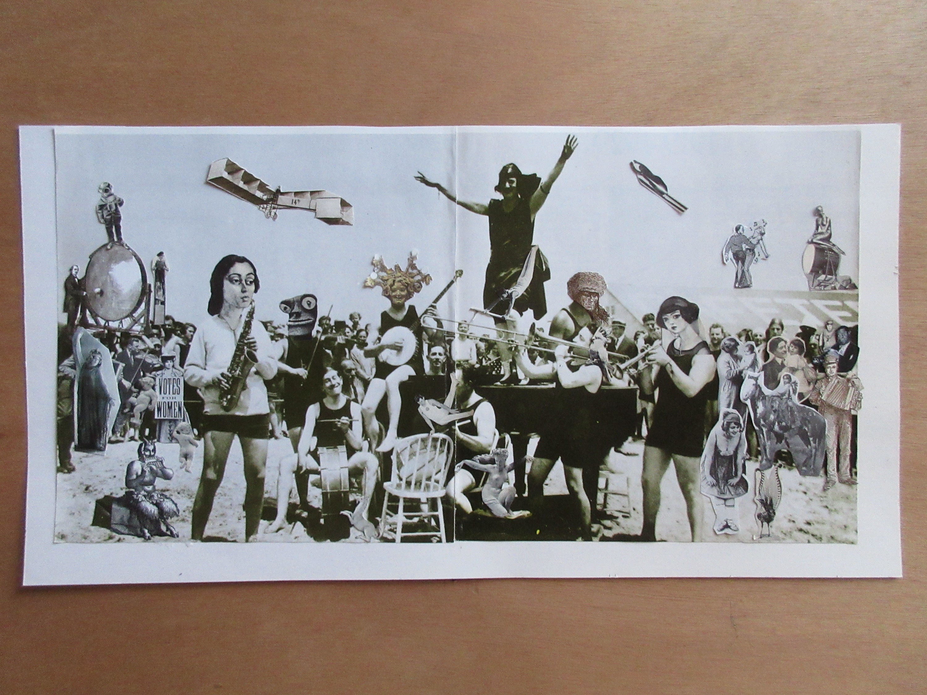 Cartel collage artístico mensaje feminista arte singular | Etsy