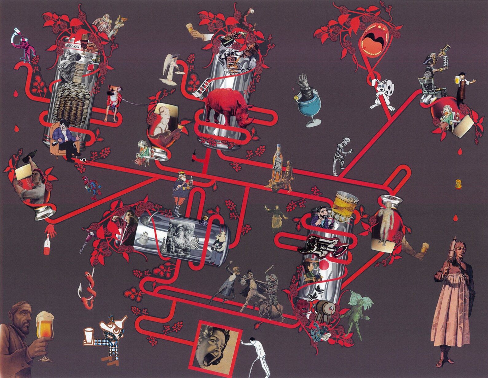 The Trap, Poster Artistic Collage, Pop Art, Symbolism, Singular Arts ...