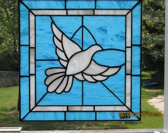 Stained glass dove | Etsy