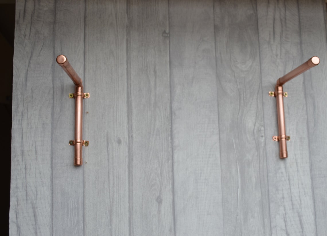 6 Pack Oversized Copper Shelf Brackets | Etsy