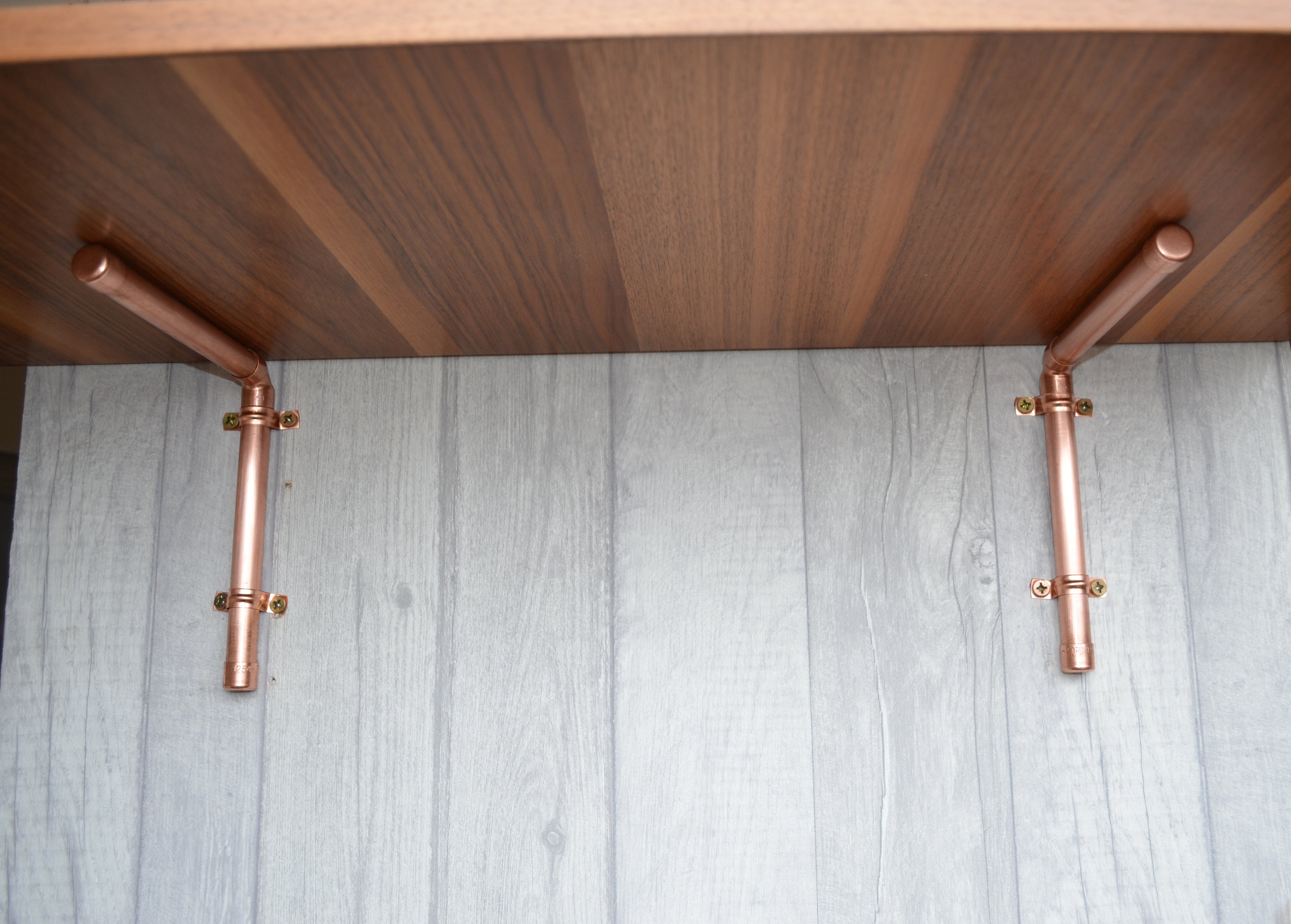 6 Pack Oversized Copper Shelf Brackets | Etsy