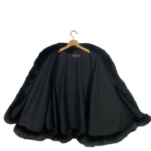 Vintage Ottavio Crotti Poncho OS Size Black Colour - Etsy