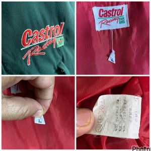 Vintage Castrol Racing Zipper Jacket L Size Green Colour - Etsy