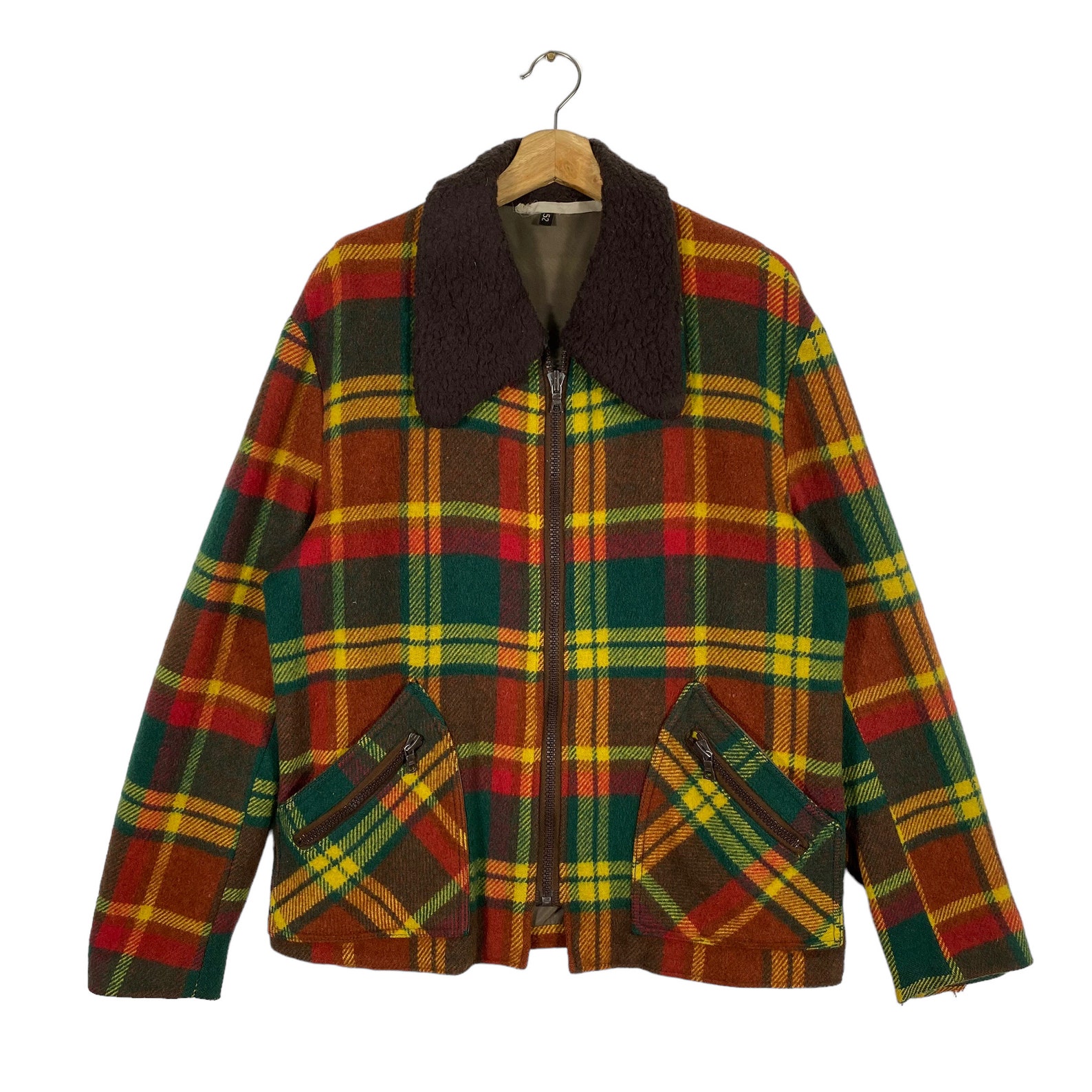 Vintage 60s/70s Aabe Wool Zipper Jacket Size 52 L - Etsy