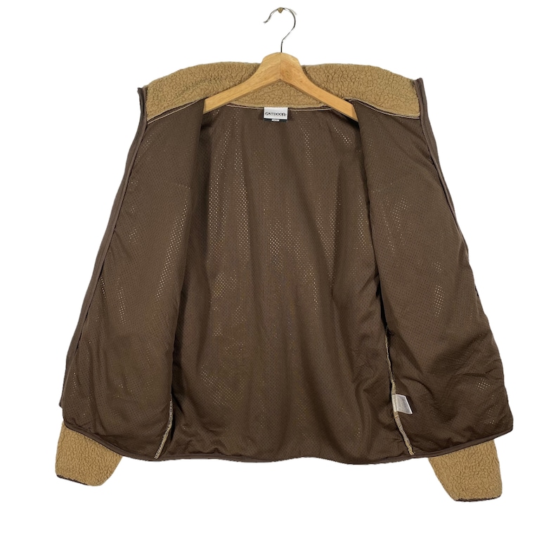 Vintage Outdoor Products Fleece Jacket Zipper M Size Brown Colour - Etsy