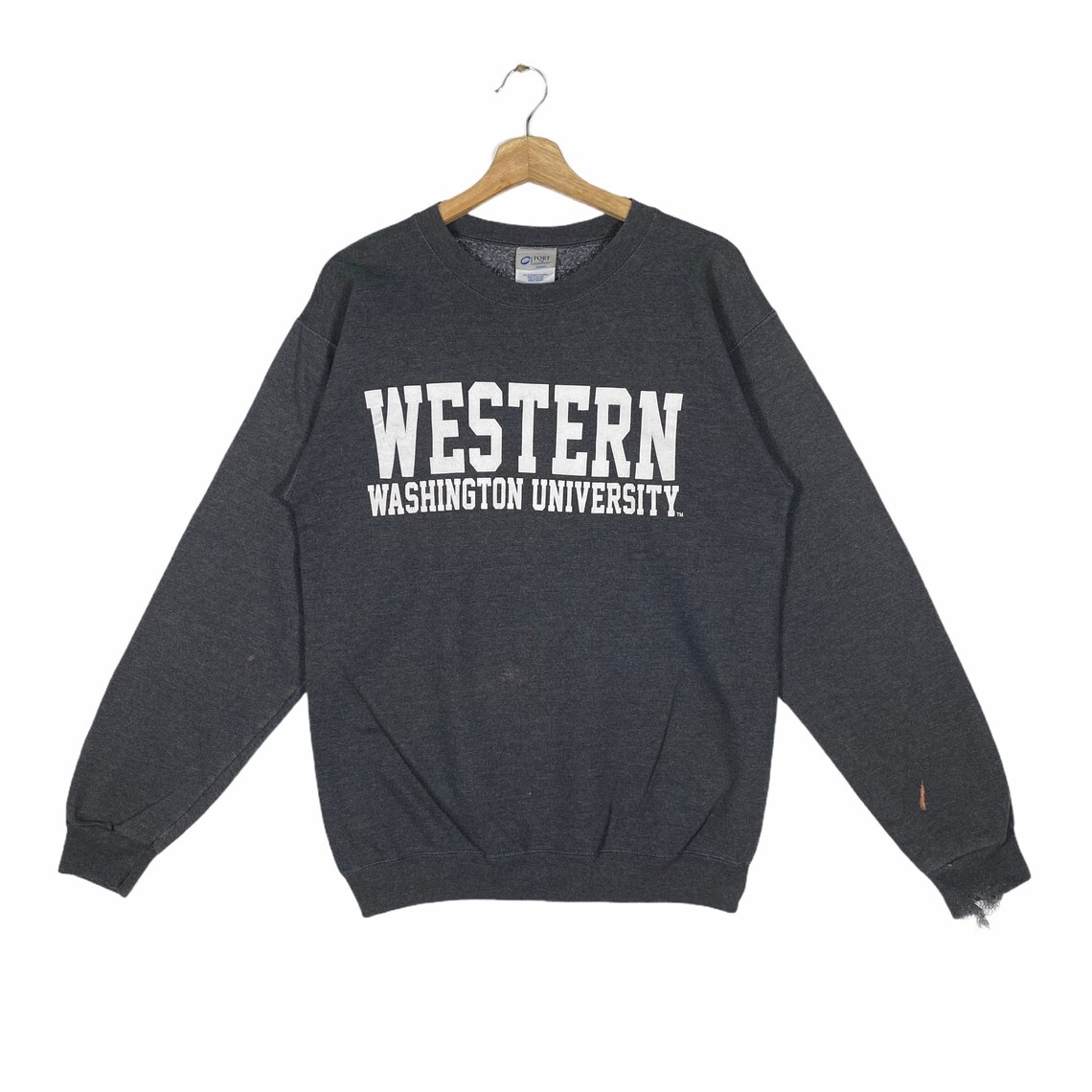 Vintage Western Washington University Sweatshirt S Size Grey Colour - Etsy