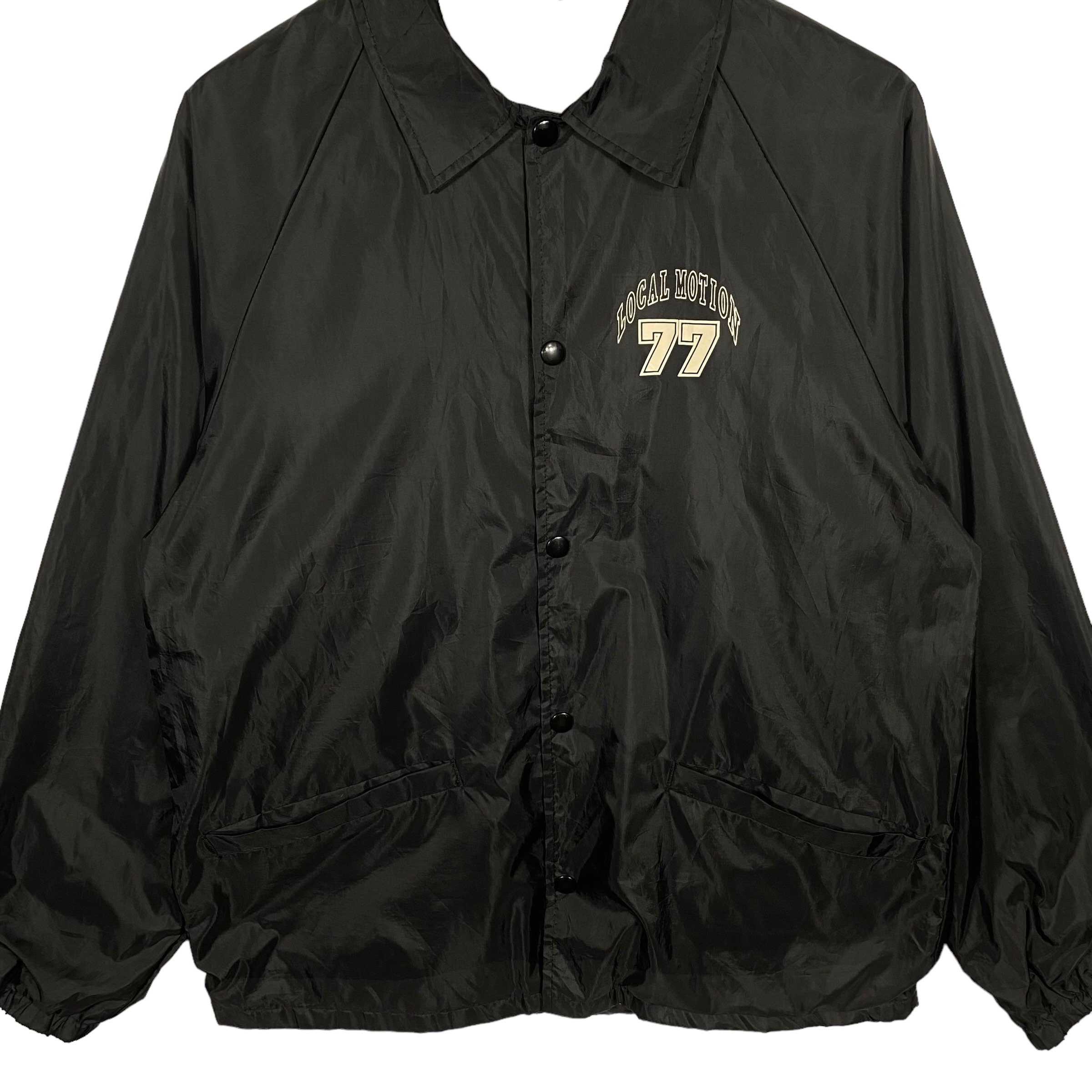 Vintage 80s Local Motion Coach Button Jacket M Size Black Colour - Etsy