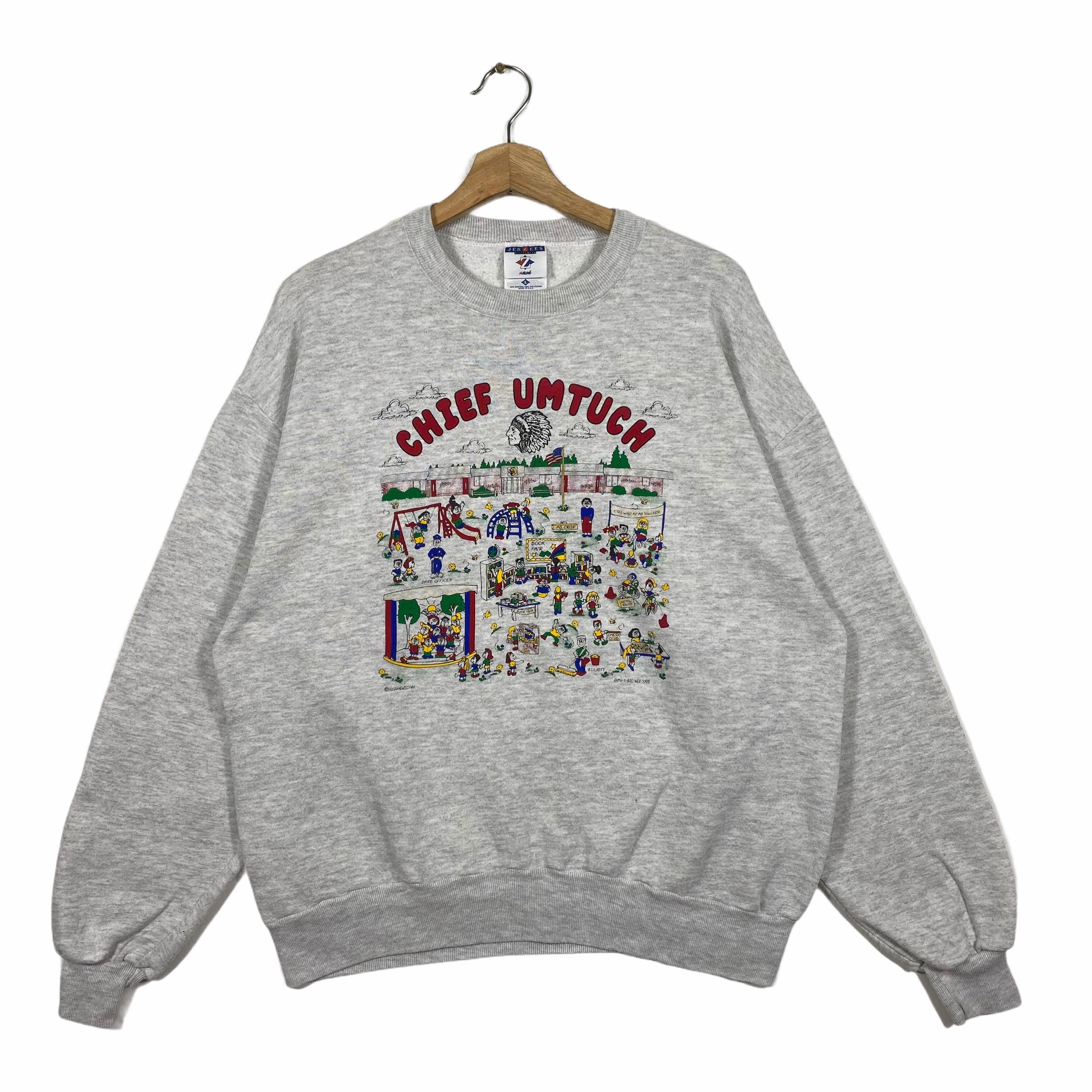 Vintage Chief Umtuch Sweatshirt American Classic Children Middle School ...