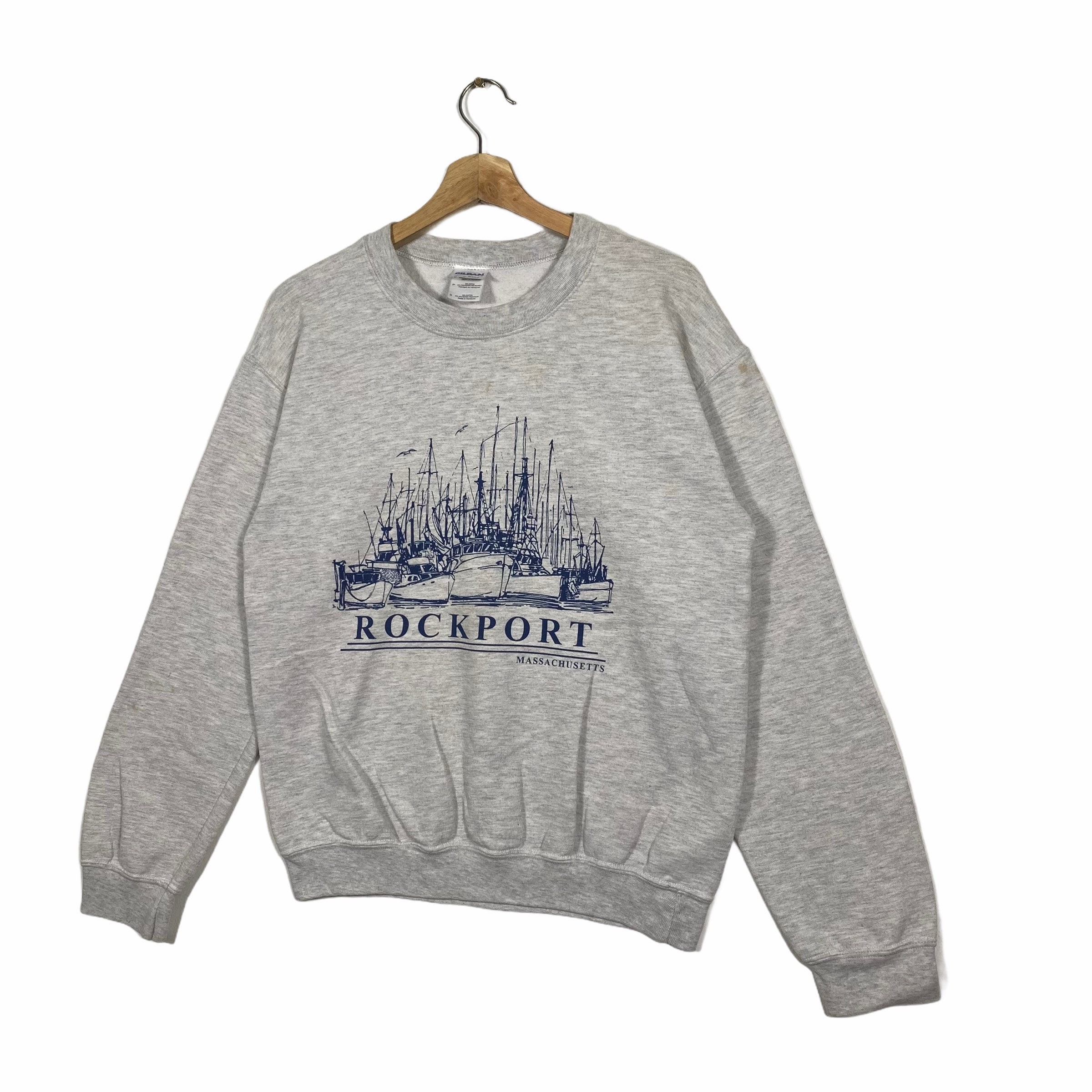 Vintage Rockport Massachusetts Sweatshirt S Size Grey Colour - Etsy