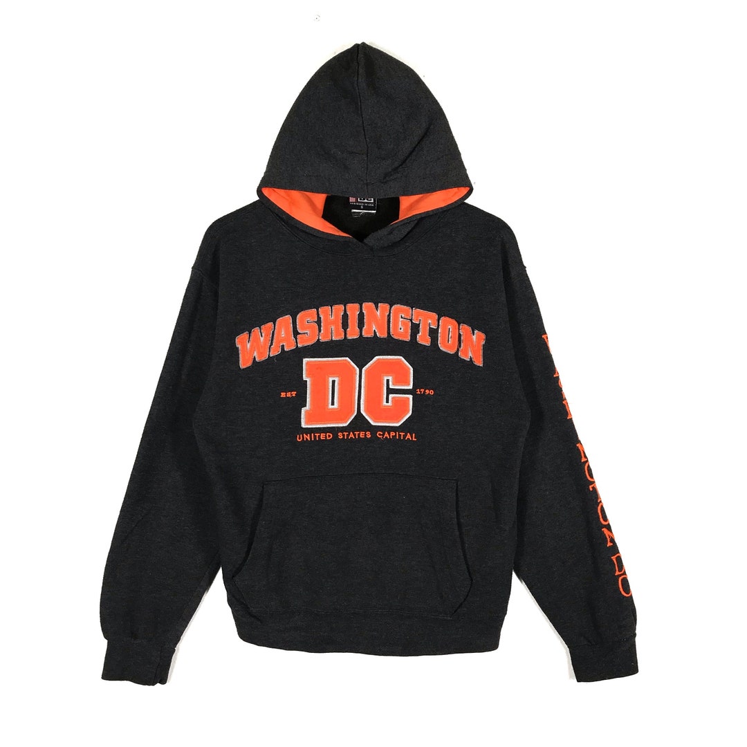 Vintage Washington DC Sweatshirt Hoodie S Size Black Colour - Etsy