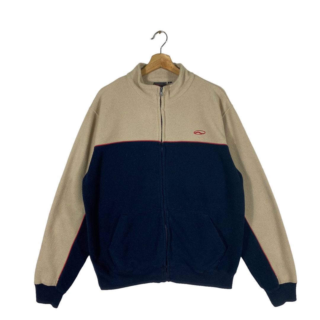 Vintage Vans Fleece Zipper Jacket M Size but to Fit L Size Brown ...