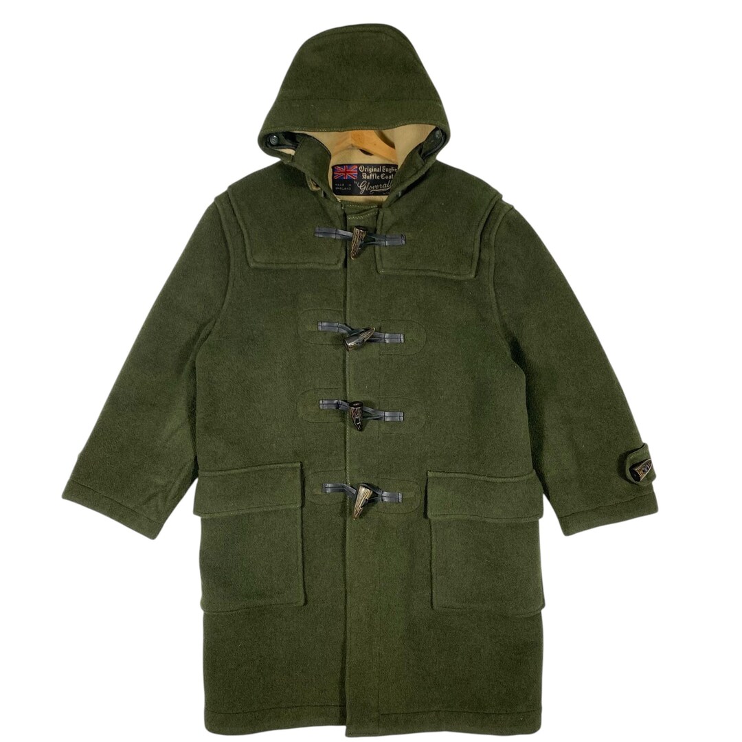 Vintage Gloverall Duffle Coat Toggle Button Size 34 (M) Green Forest ...