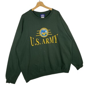 Vintage Us Army Sweatshirt XXL Size Green Colour - Etsy