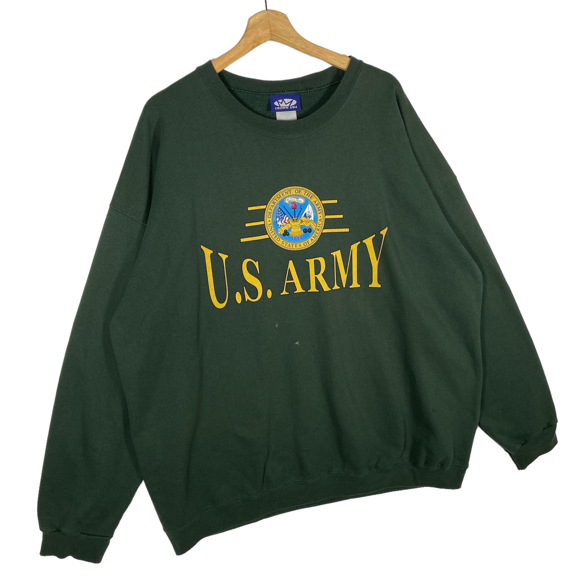 Vintage Us Army Sweatshirt XXL Size Green Colour - Etsy