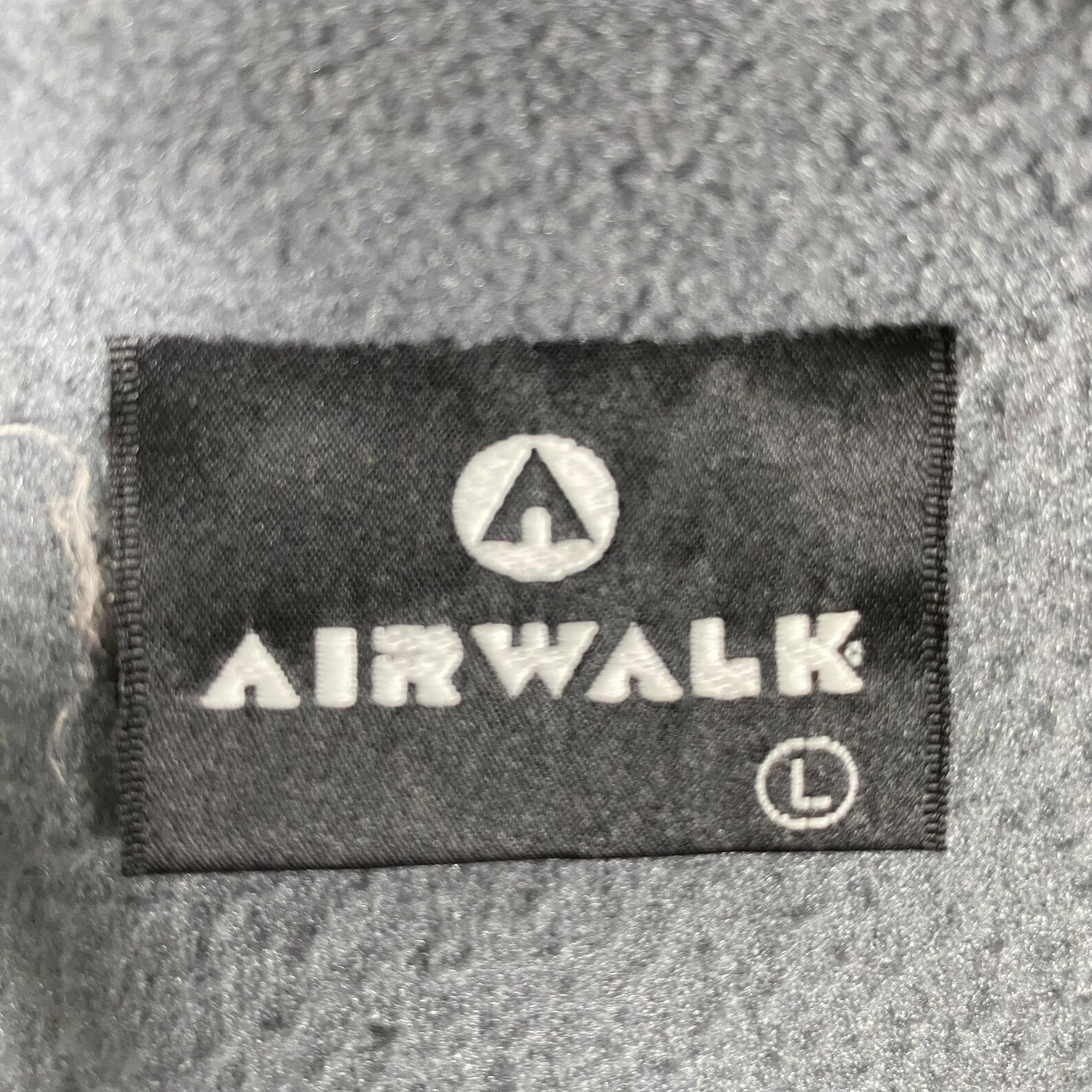 Vintage Airwalk Fleece Zipper Jacket L Size Grey/black Colour - Etsy