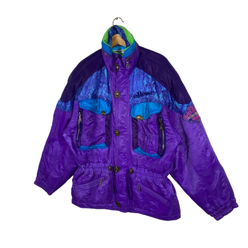 Vintage 90s Ellesse Speed and Trip Ski Jacket L Size Purple - Etsy