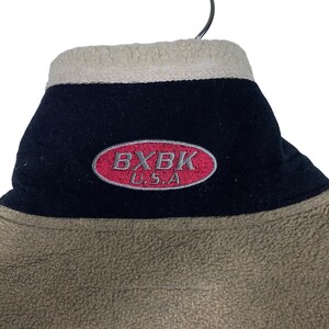 Vintage BXBK USA Fleece Zipper Jacket M Size Brown Colour - Etsy
