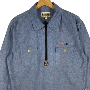Vintage M.cross.m Streetwear Shirt Half Zip M Size Grey Colour - Etsy