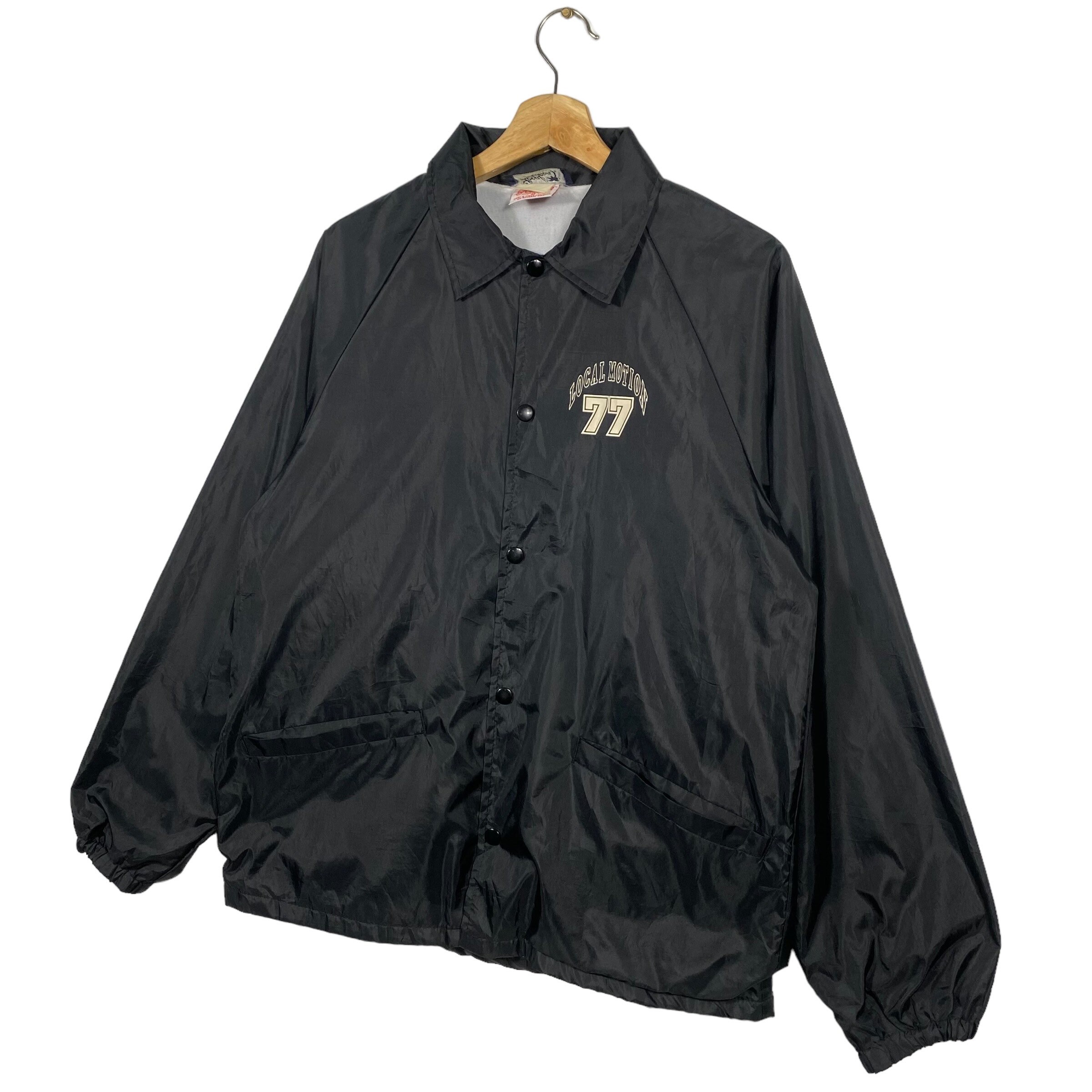 Vintage 80s Local Motion Coach Button Jacket M Size Black Colour - Etsy