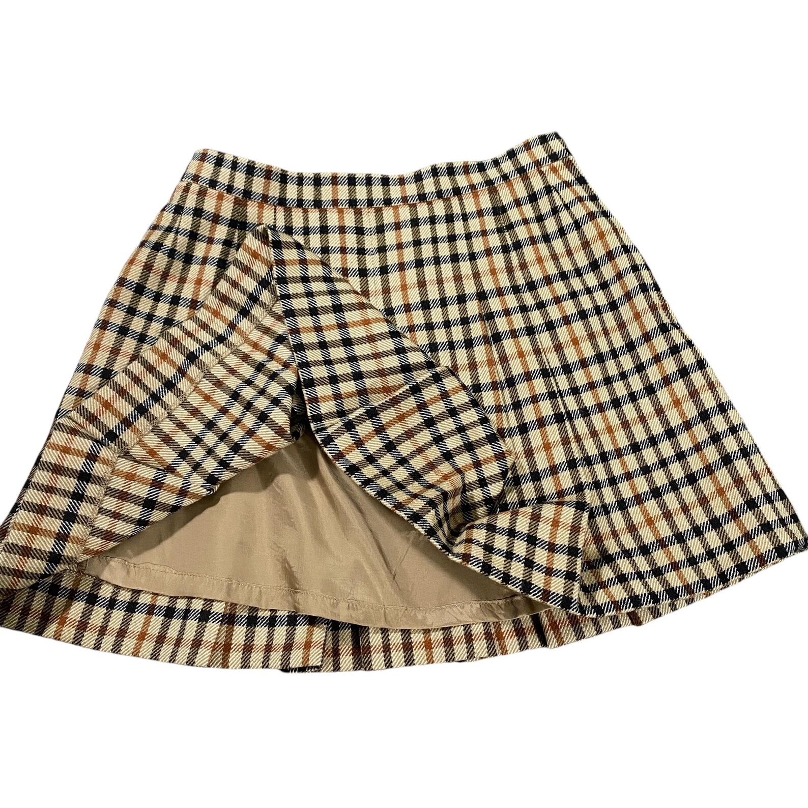 Vintage Daks England Check Pattern Mini Skirt Wool - Etsy