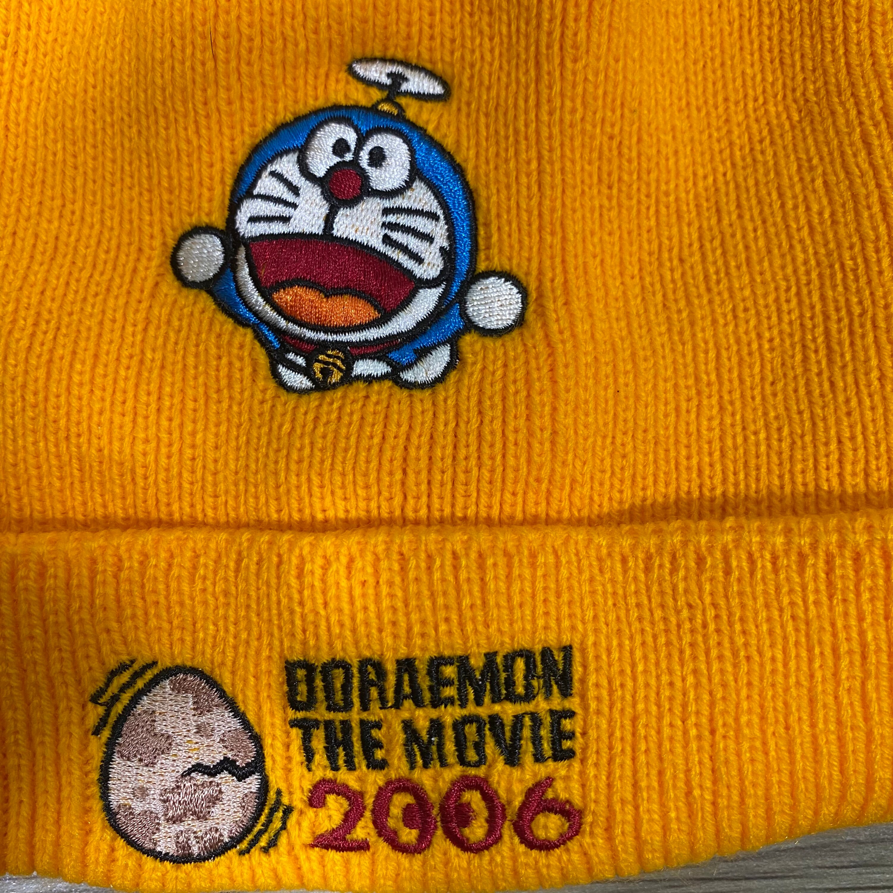 Vintage Doraemon the Movie Embroidery Beanie Unisex Yellow Colour - Etsy