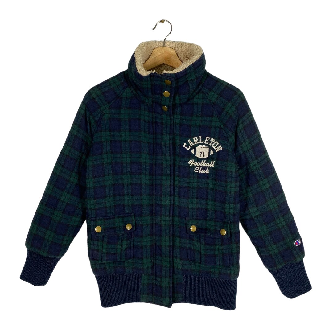 Vintage Carleton Football Club Plaid Jacket - Size M (fits S) - Etsy