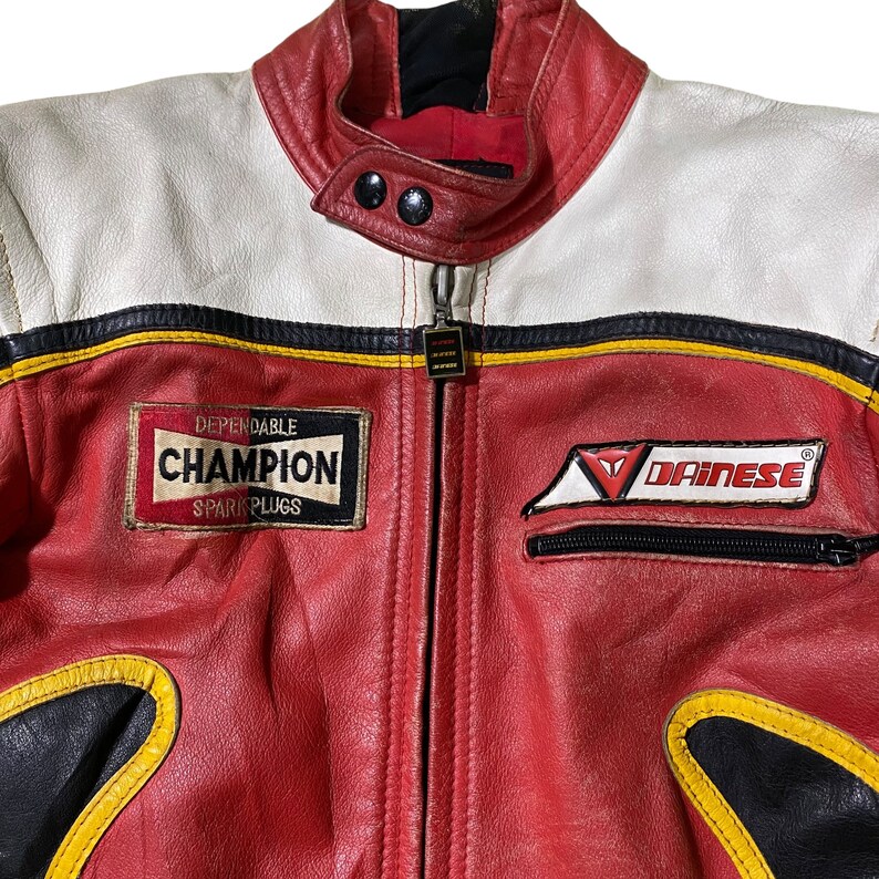 Vintage 80s Dainese Leather Motorcycle Suit - Size 44 (S), Made in ...