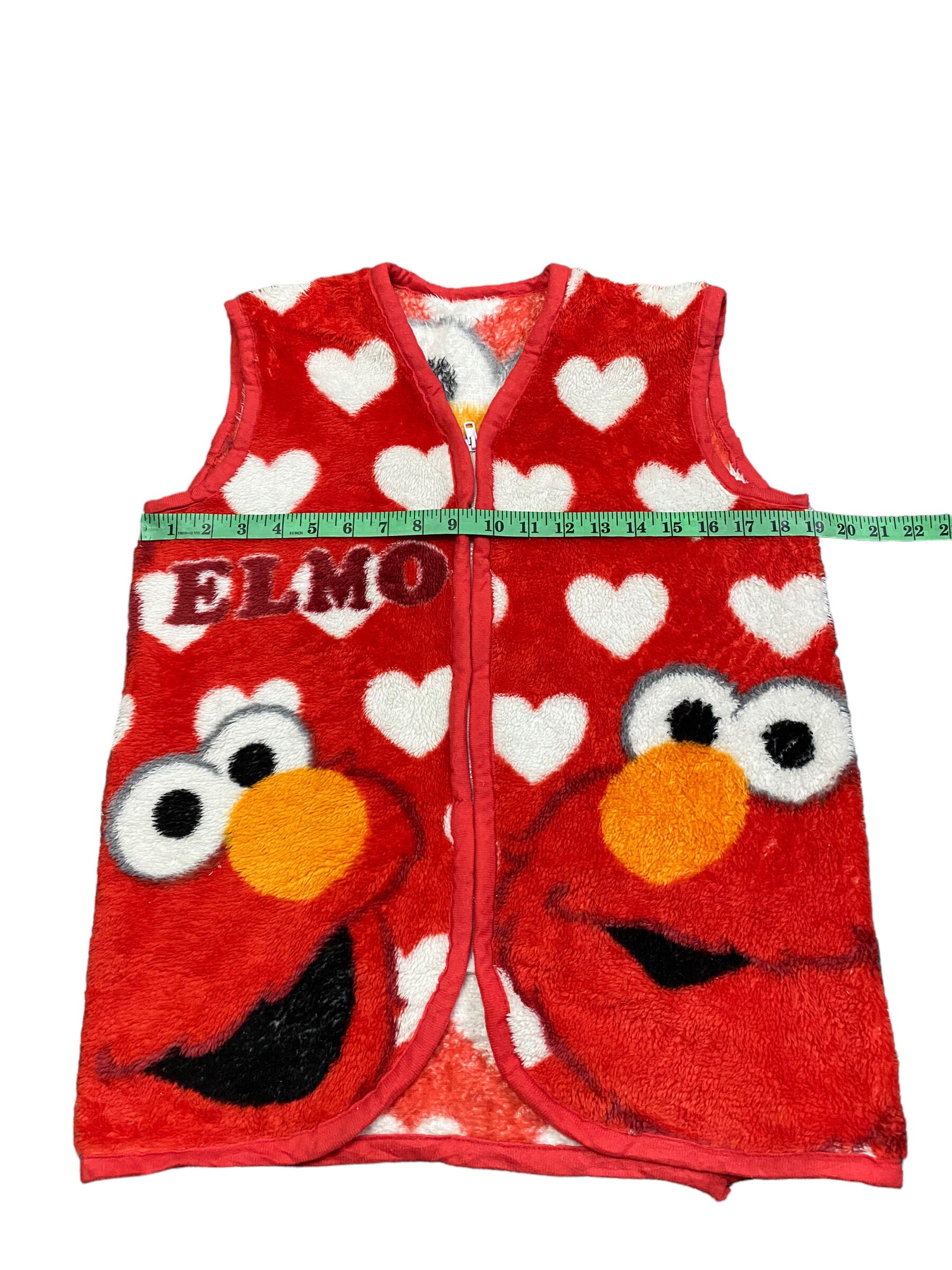 Vintage Elmo Sesame Street Vest Fleece S Size Red Colour - Etsy