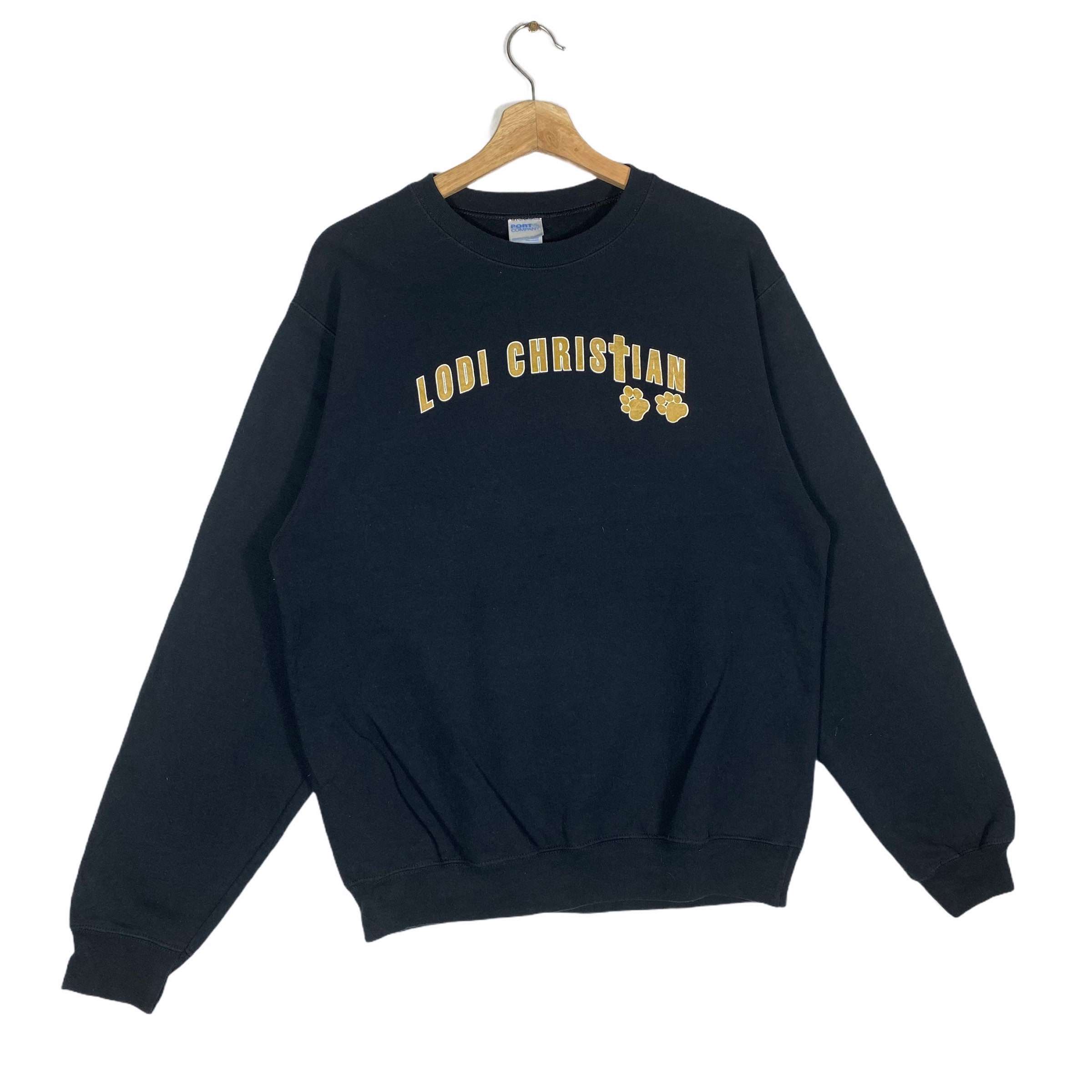Vintage Lodi Christian School Sweatshirt M Size Black Colour - Etsy UK