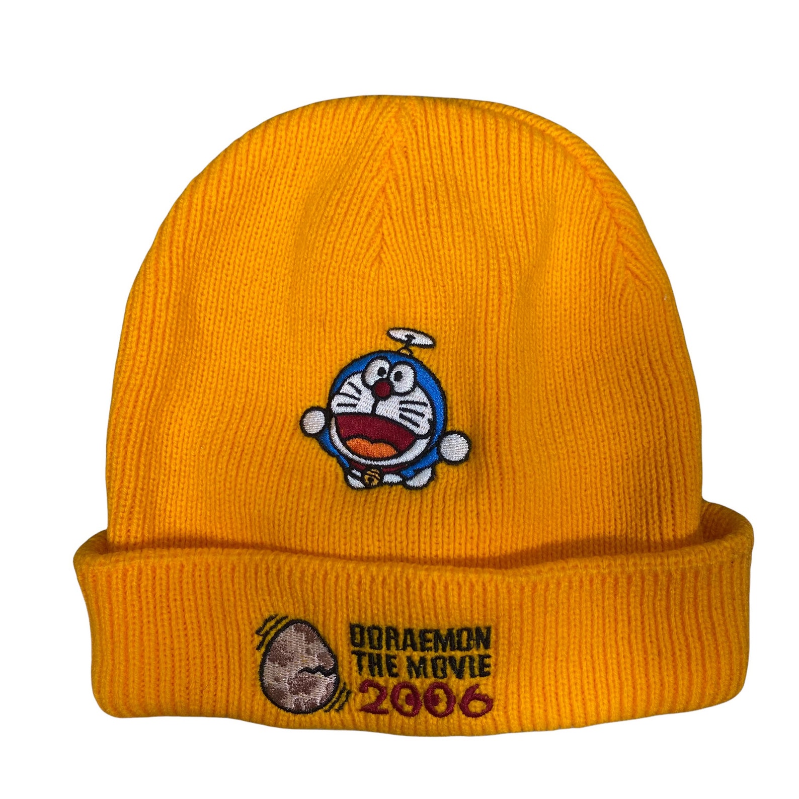 Vintage Doraemon the Movie Embroidery Beanie Unisex Yellow - Etsy