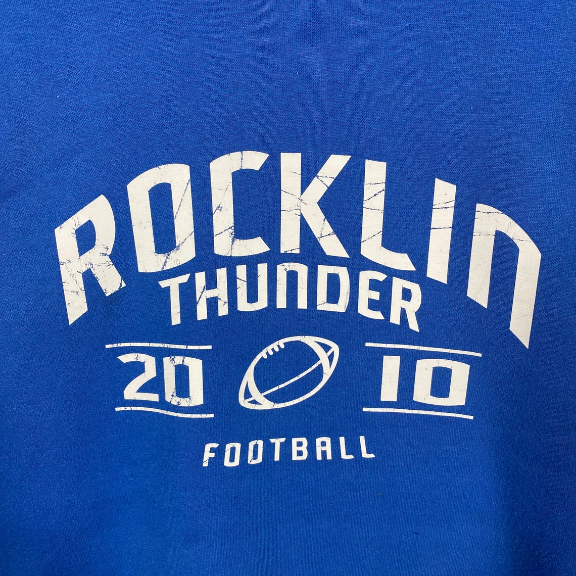 Vinatge Rocklin Thunder Football Sweatshirt L Size Blue Color - Etsy UK