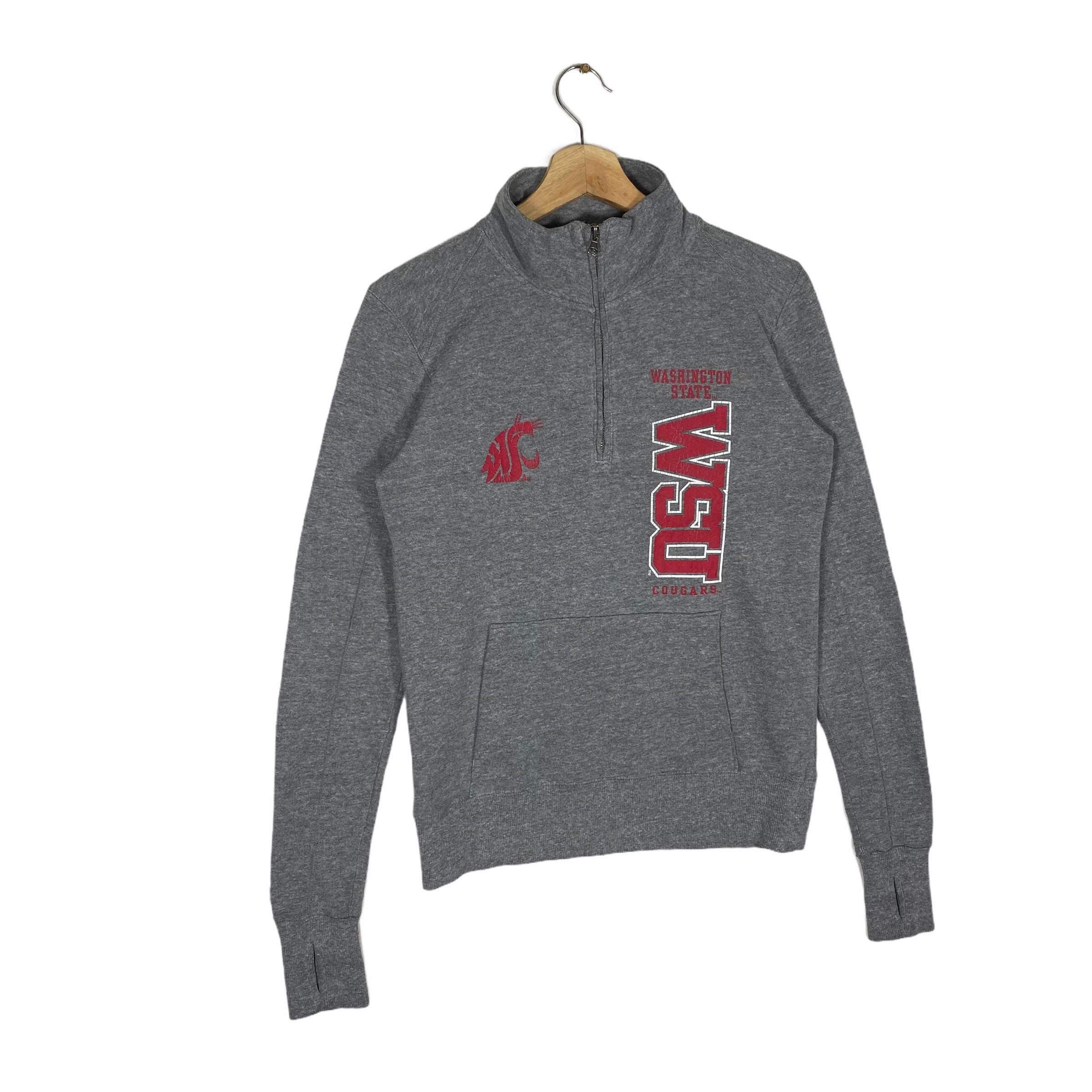 Vintage Washington State University Half Zip Sweatshirt S Size - Etsy
