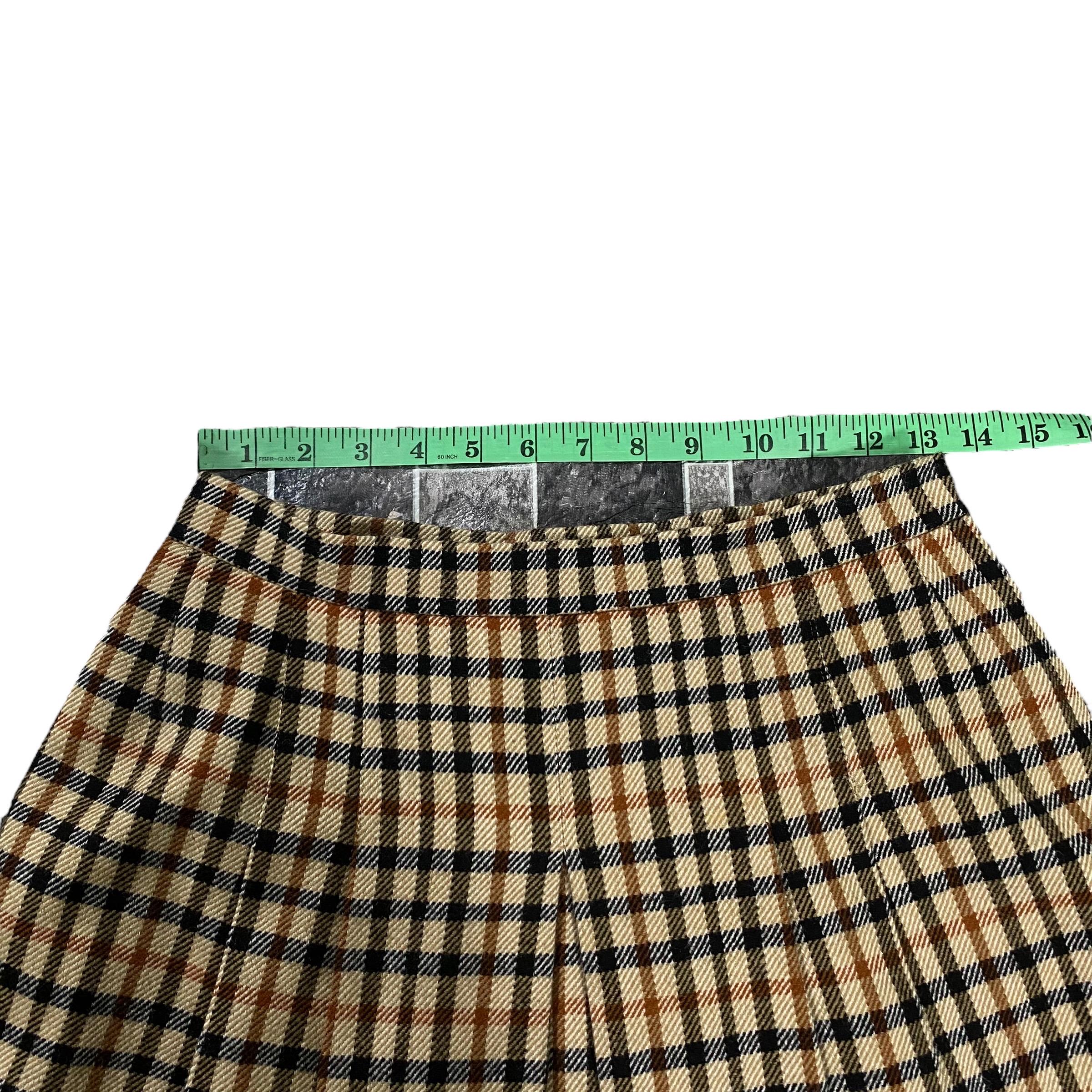 Vintage Daks England Check Pattern Mini Skirt Wool - Etsy