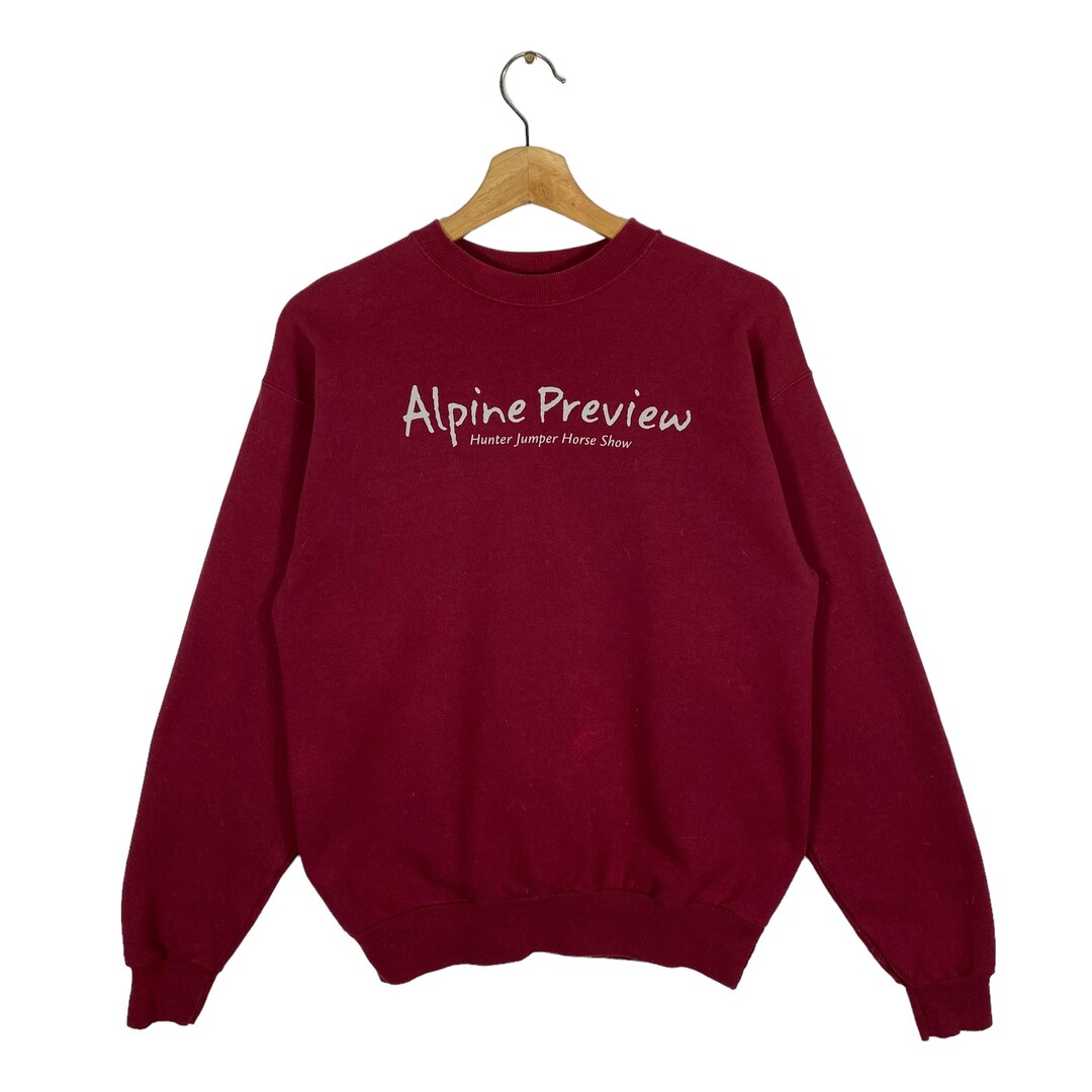 Vintage Alpine Preview Hunter Jumper Horse Show Sweatshirt S Size ...