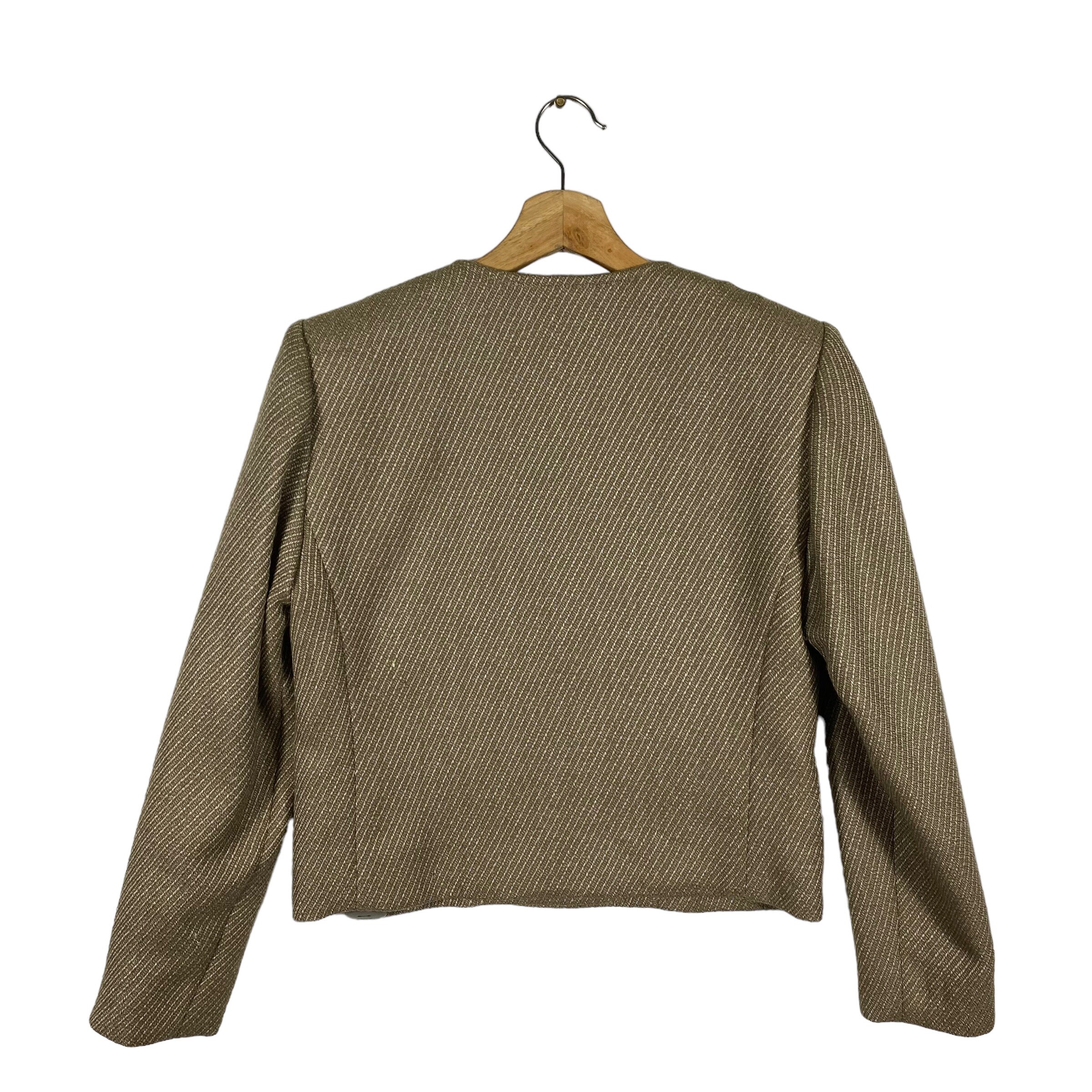 Vintage Christian Dior Wool Button Jacket S Size Brown Colour - Etsy