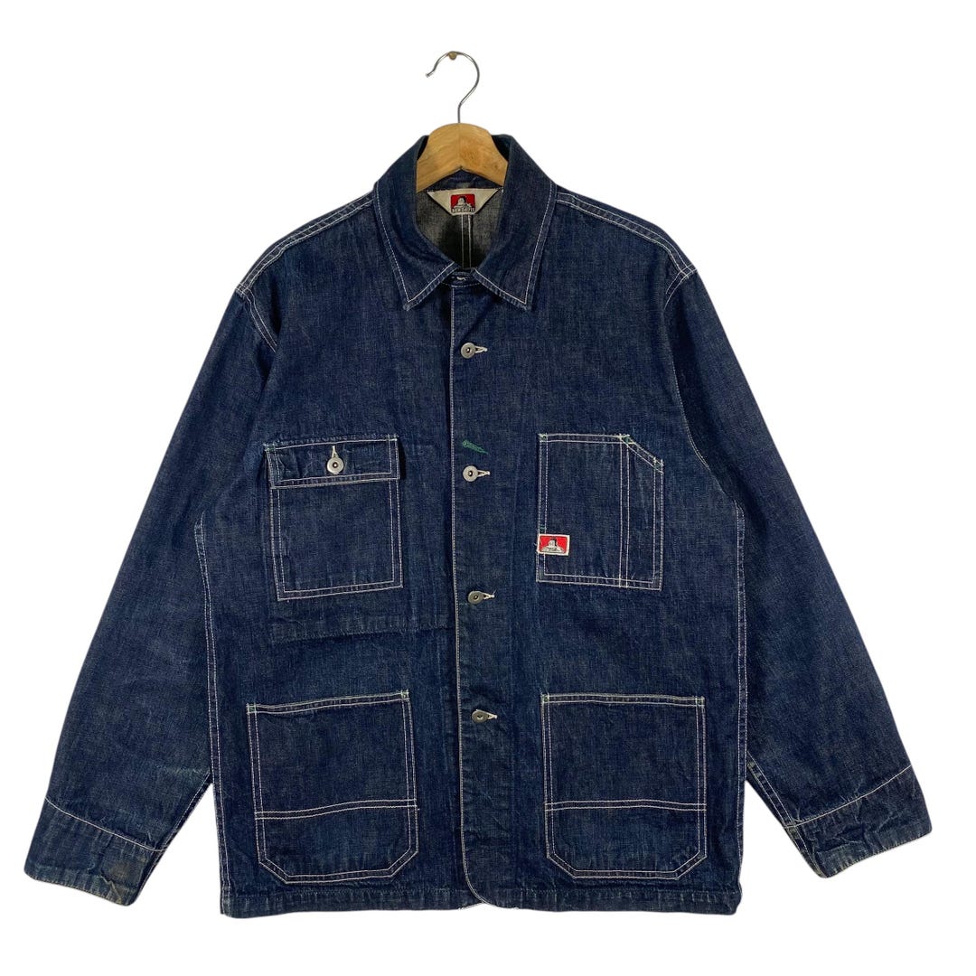 Vintage Ben Davis Chore Button Jacket M Size Indogo Colour - Etsy