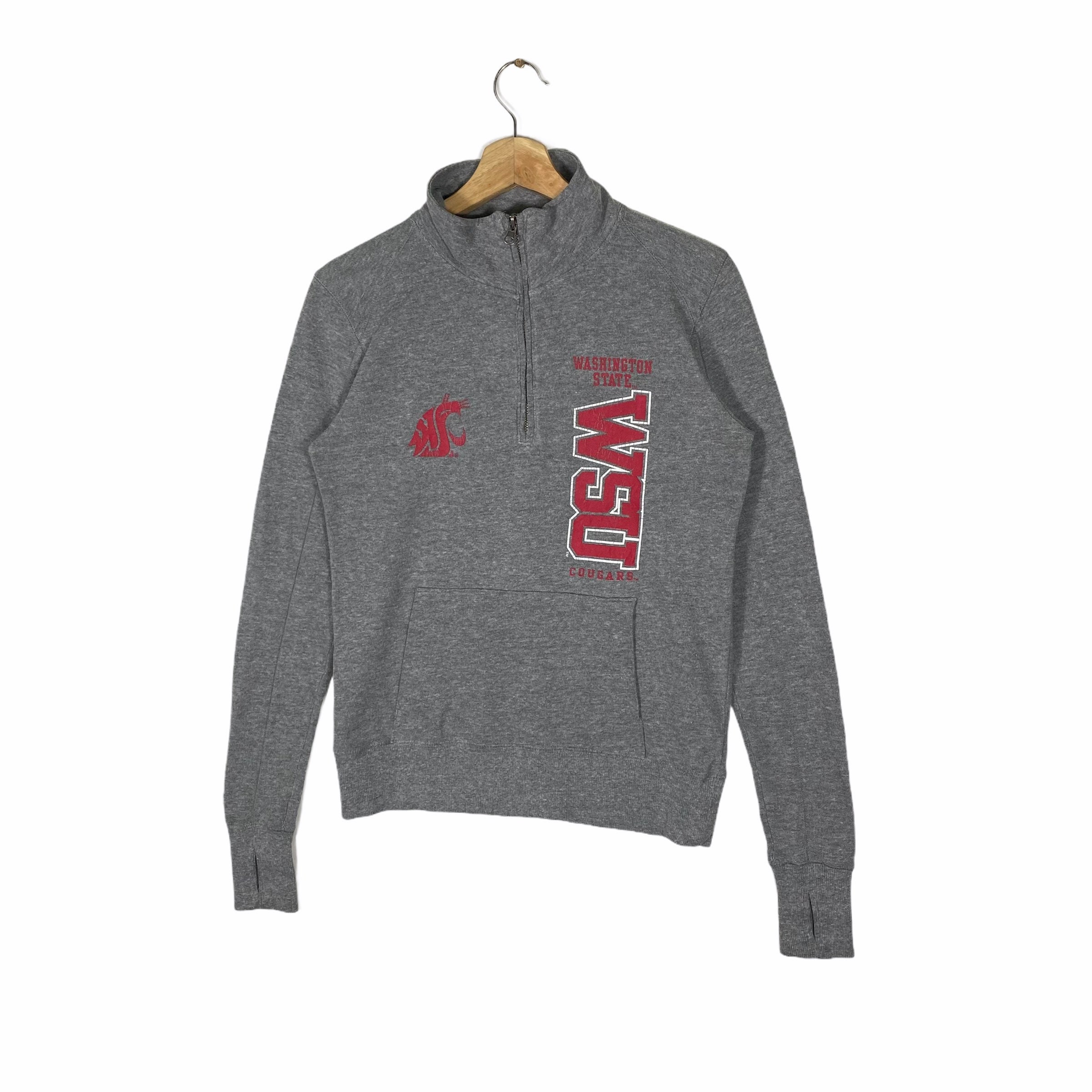 Vintage Washington State University Half Zip Sweatshirt S Size - Etsy