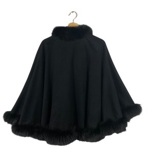 Vintage Ottavio Crotti Poncho OS Size Black Colour - Etsy