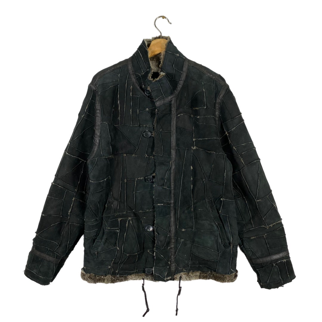 Vintage Purete Equipment Leather Zipper/button Jacket M Size Black ...