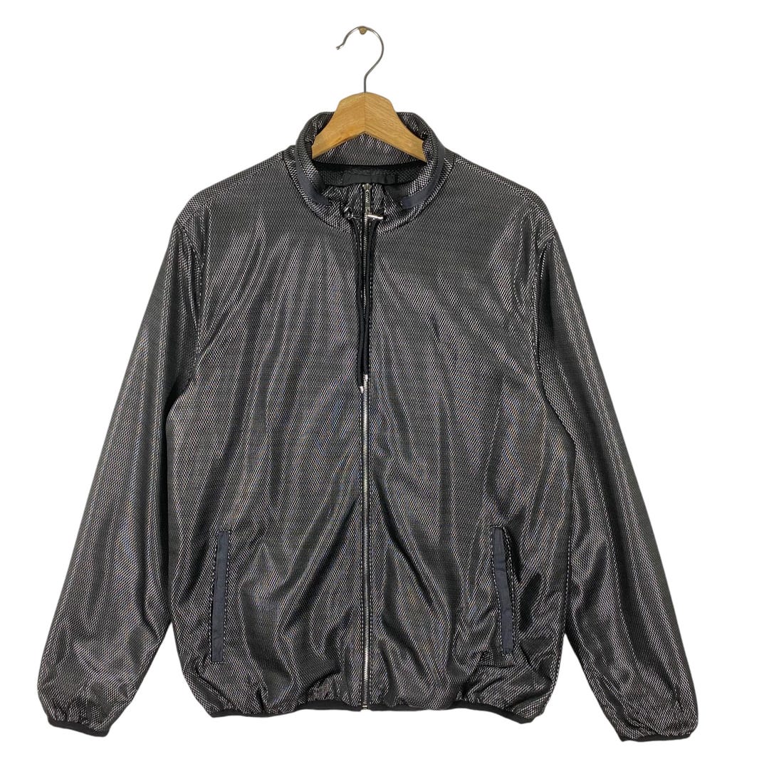 Zara Man Light Zipper Jacket L Size Silver Colour - Etsy
