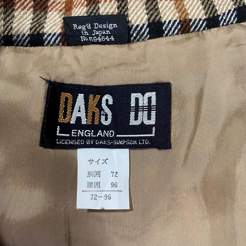 Vintage Daks England Check Pattern Mini Skirt Wool - Etsy